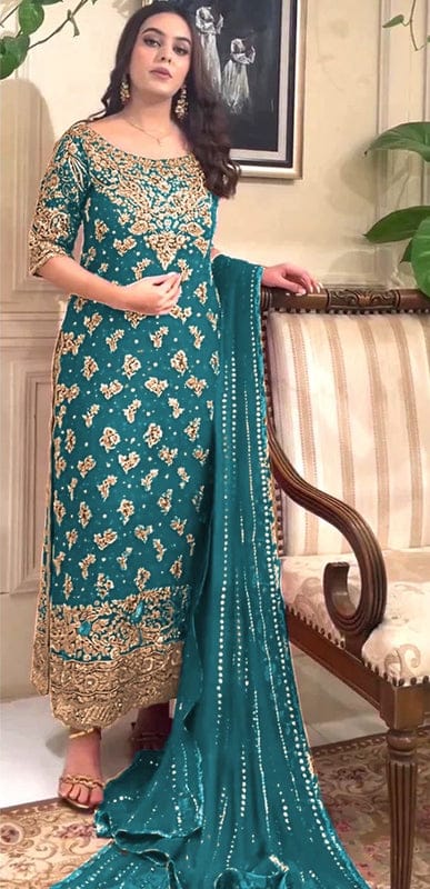 Haris Shakeel Brides - sea green – Pakistani Designer Dresses